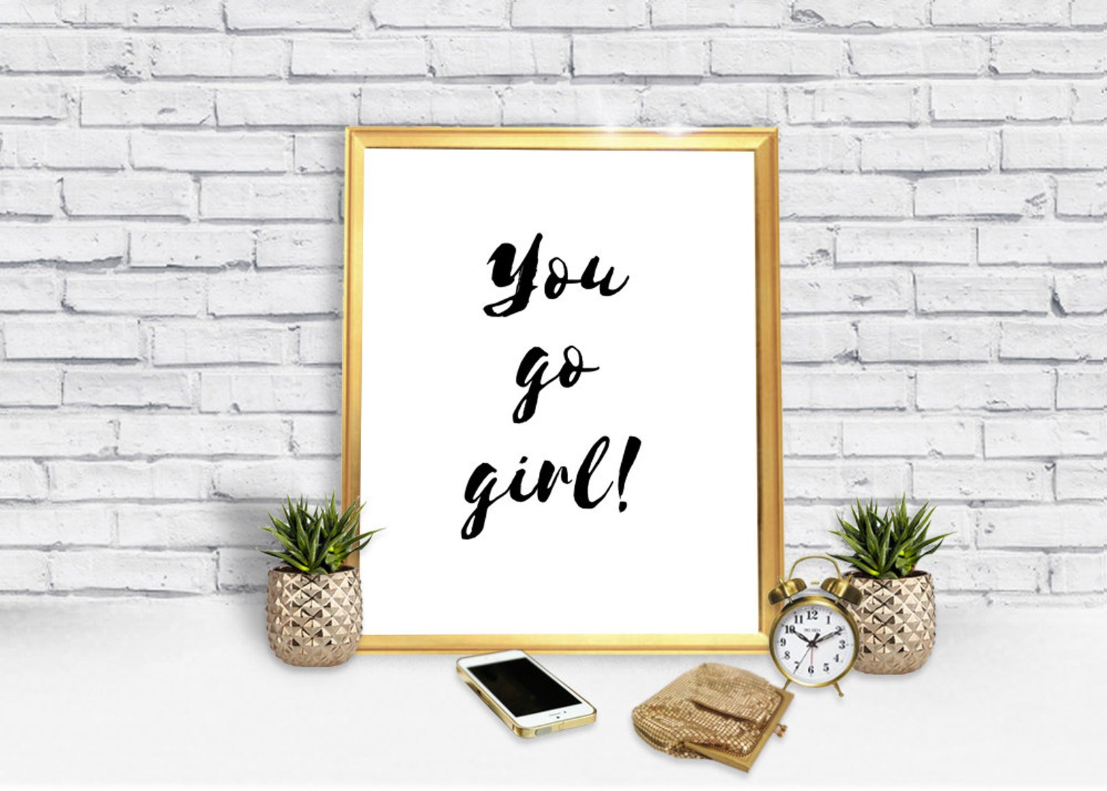 You Go Girl Poster - Girl Poster - Gift Poster - Download - Digital ...