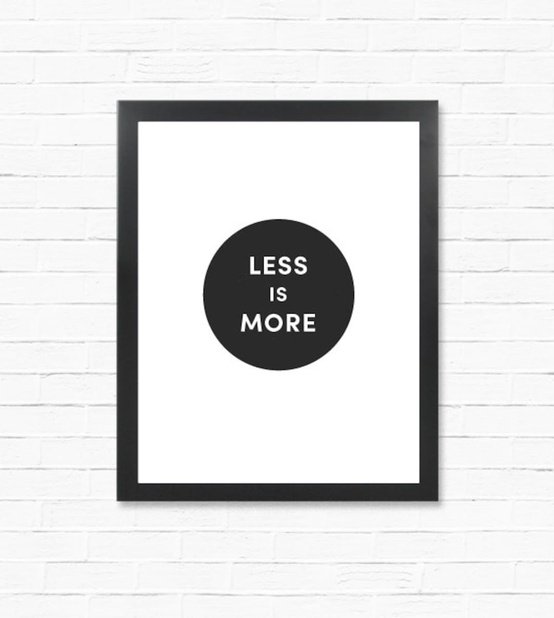 Less is More Poster - Design Principle Poster - Digital Print - Posters ...