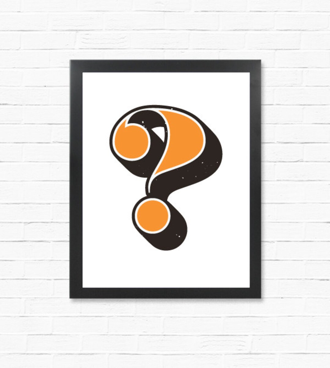 Question Mark - Downloadable Poster - Digital Print - Graphic Poster ...