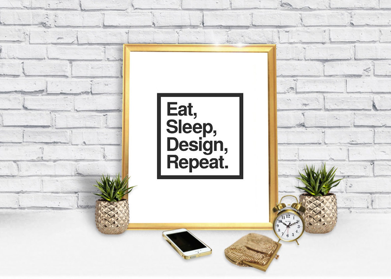 Graphic Desinger Poster - Eat, Sleep, Design, Repeat - Digital Print ...