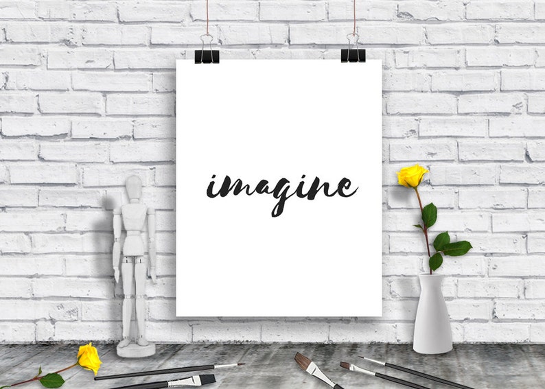 Imagine Poster - Poster Download - Printable Art Poster - Prints - John ...