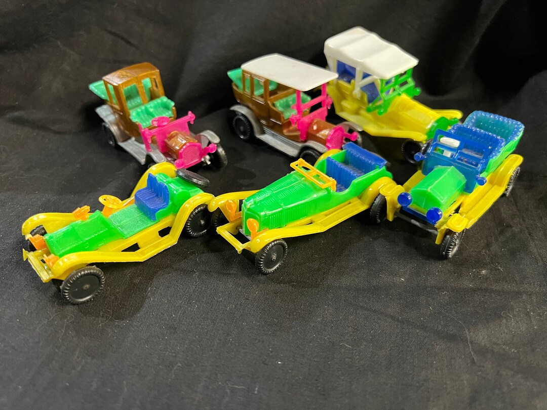6 Vintage Miniature Plastic Cars, Prosperity Toys - Etsy