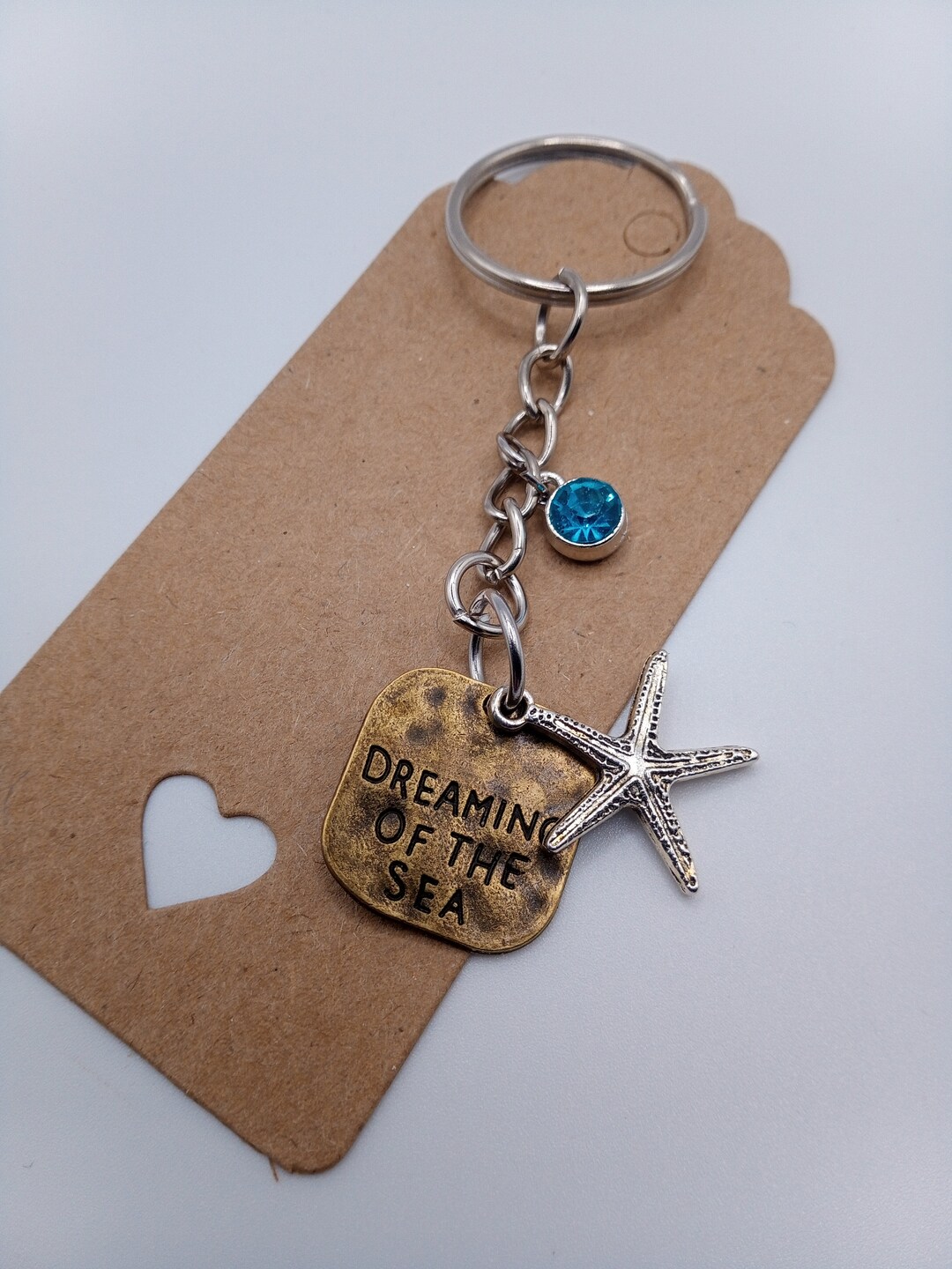 Dreaming of the Sea Starfish Keychain Cute Keyring for Beach Lovers New ...