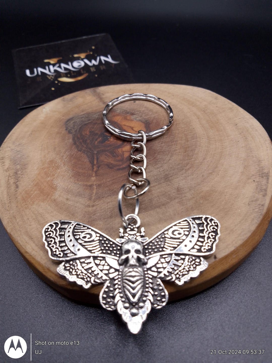 Death Moth Butterfly Gothic Keyring Keychain Pendant With Jewellery ...
