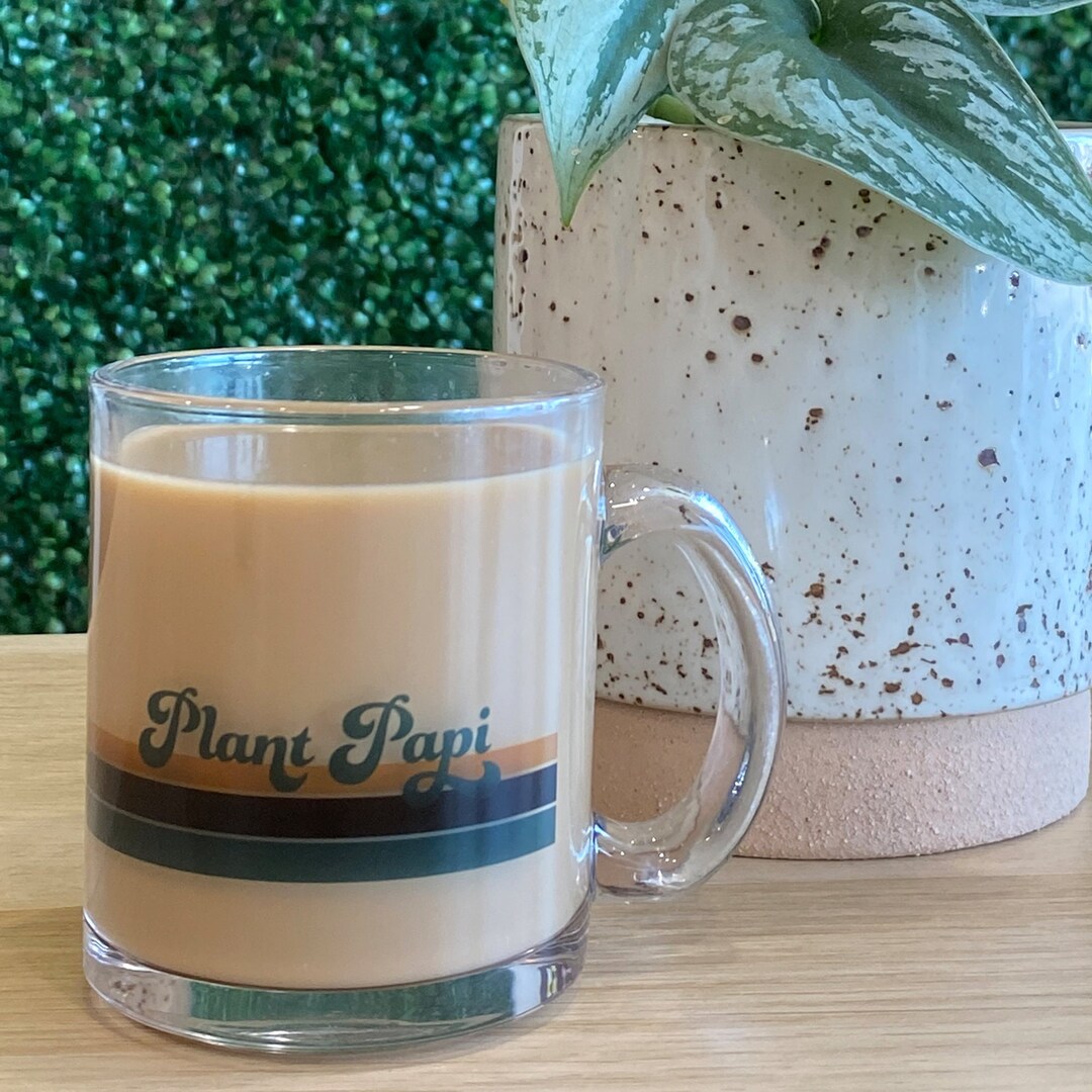 Plant Papi Clear Glass Mug - Etsy
