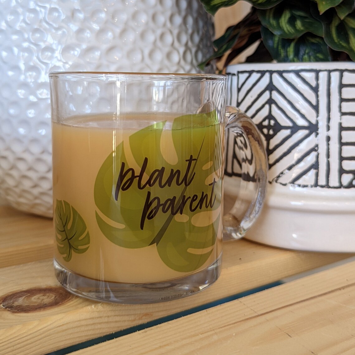 Plant Parent Clear Glass Mug Plant Person Coffee Mug Tea | Etsy