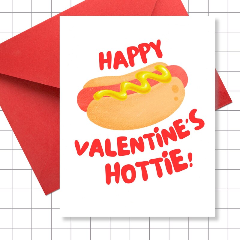 Hot Dog Card Blank - Etsy