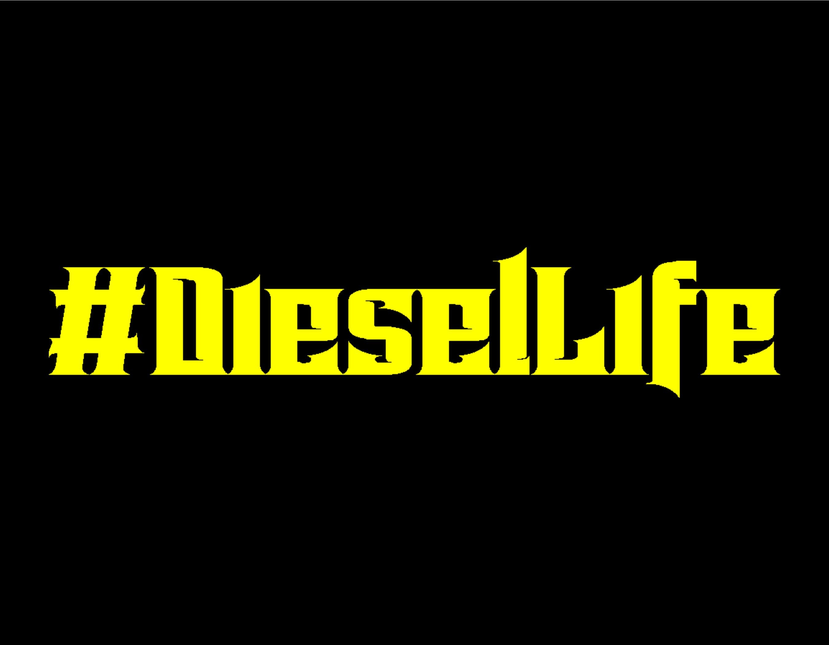 Hashtag Diesel Life Vinyl Window Decal Pick your size and | Etsy