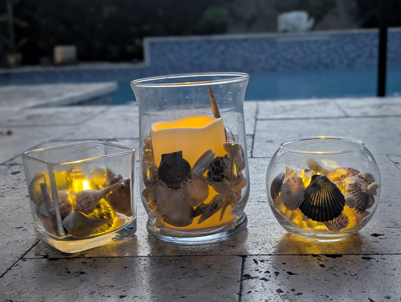 Authentic Seashell Centerpieces With Tealight. - Etsy