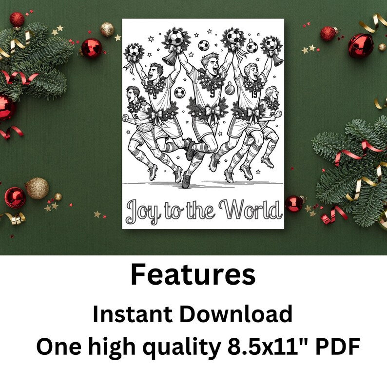 Kick off to Christmas Coloring Pages (12), Soccer Coloring Pages ...