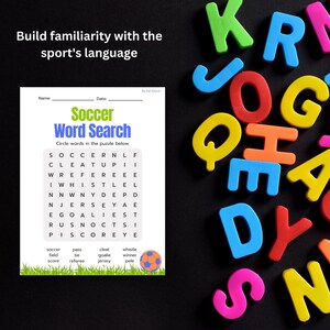 Soccer Word Search, Printable Kids Activities, Family Games, Family ...