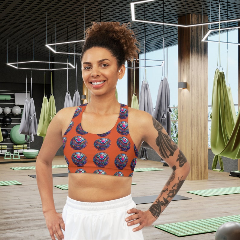 Mandala Soccer Sports Bra, Gym Sports Bra, Soccer Gifts, Yoga Sports ...