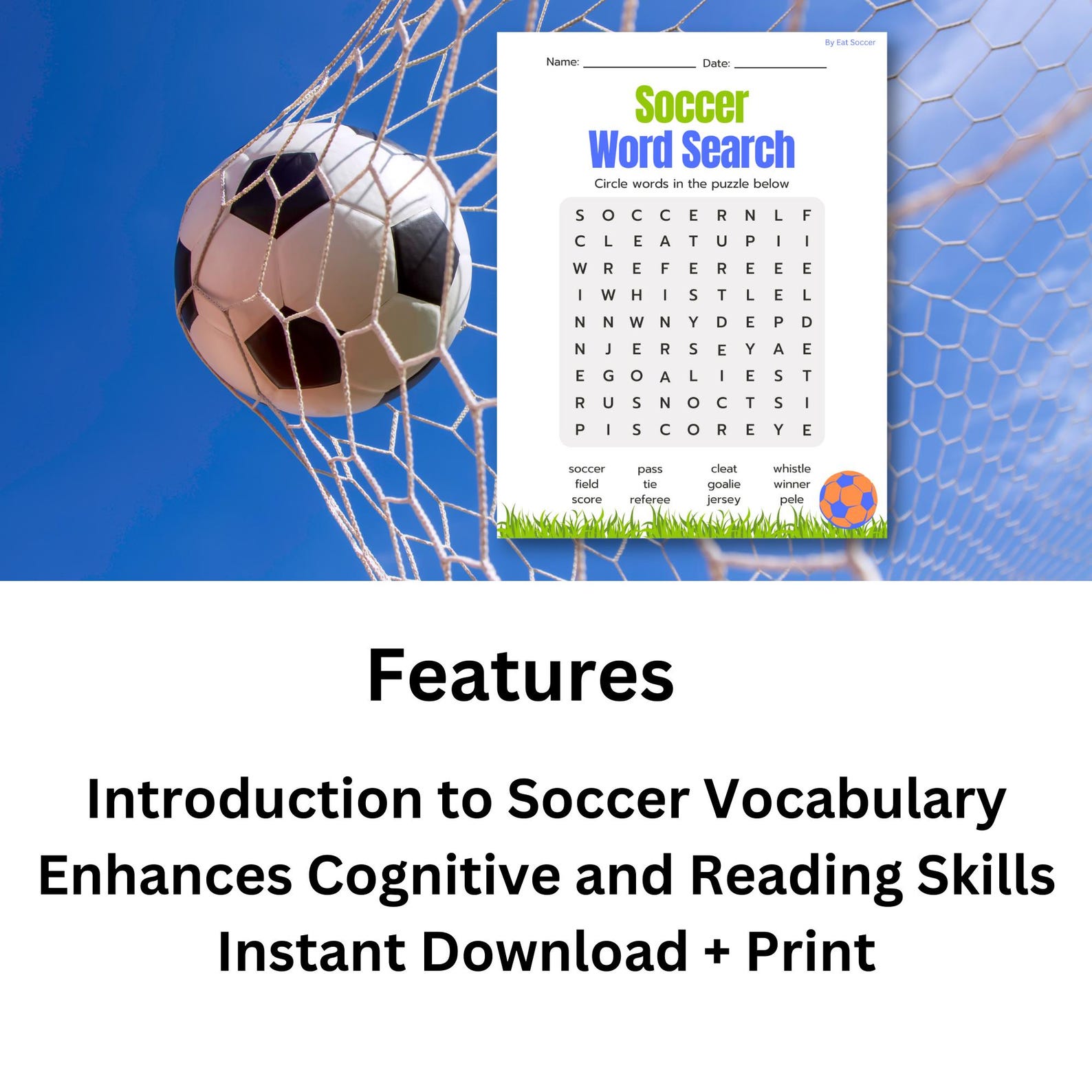 Soccer Word Search, Printable Kids Activities, Family Games, Family ...