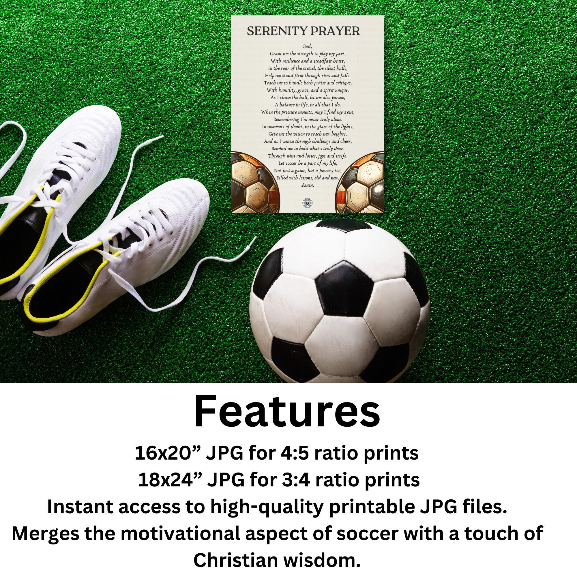 Elite Soccer Serenity Prayer, Soccer Teen, Soccer Prayer, College Care ...