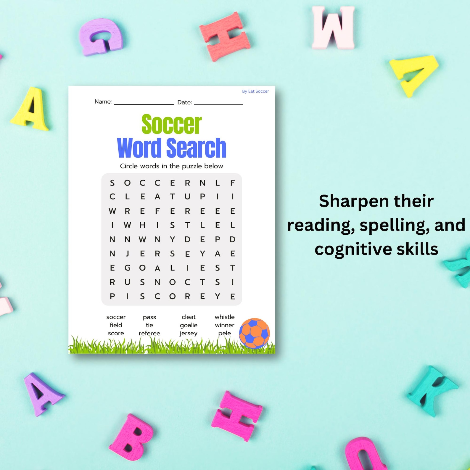Soccer Word Search, Printable Kids Activities, Family Games, Family ...