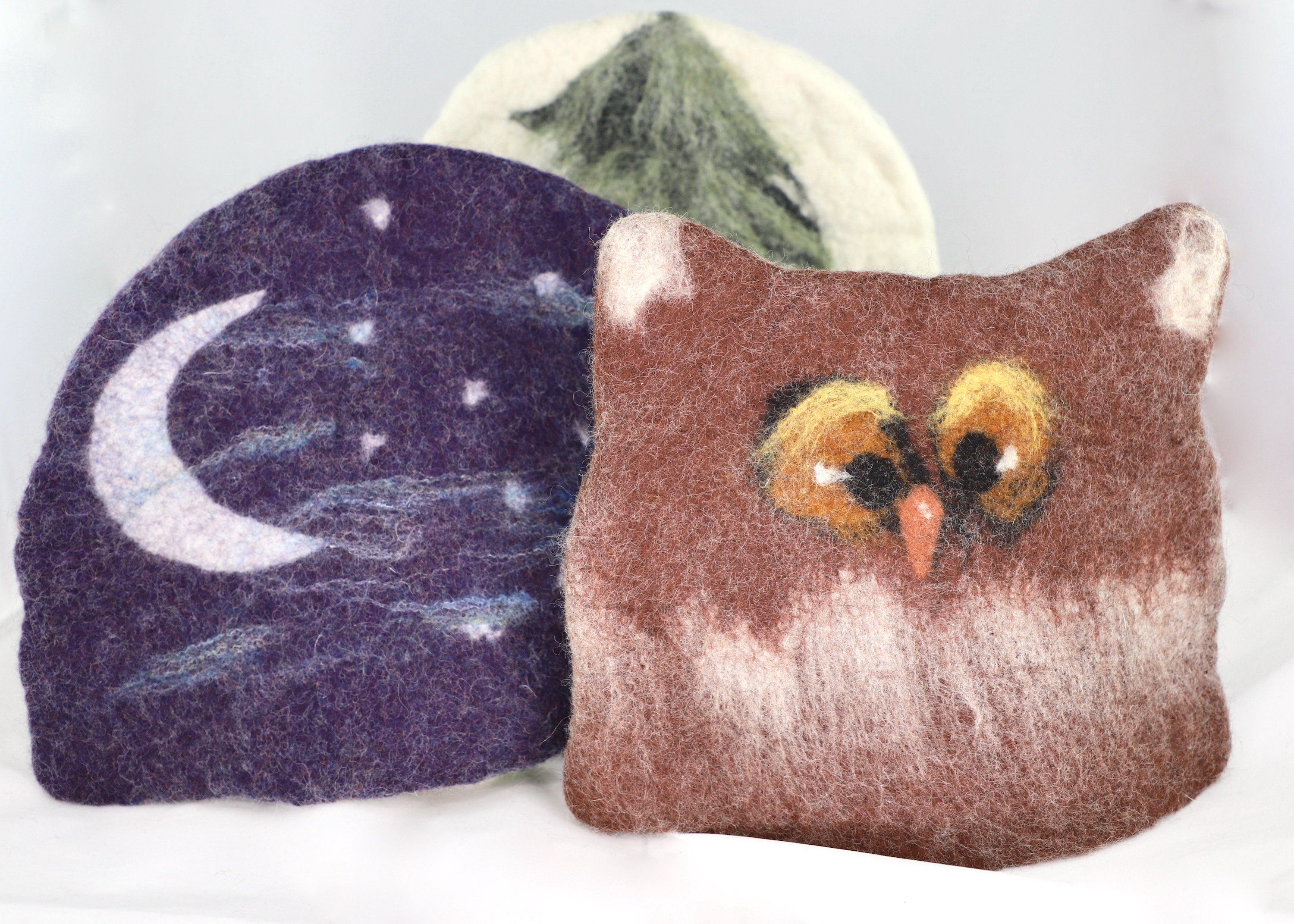 Moon and Stars Tea Cozy, Felted Twilight Teapot Cosy, Wool Felted ...