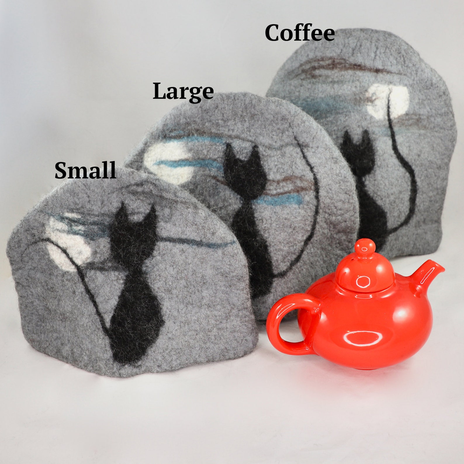 Cat Tea Cozy, French Press Cozy, Teapot Cozy, Cat Coffee Cozy, Felted ...