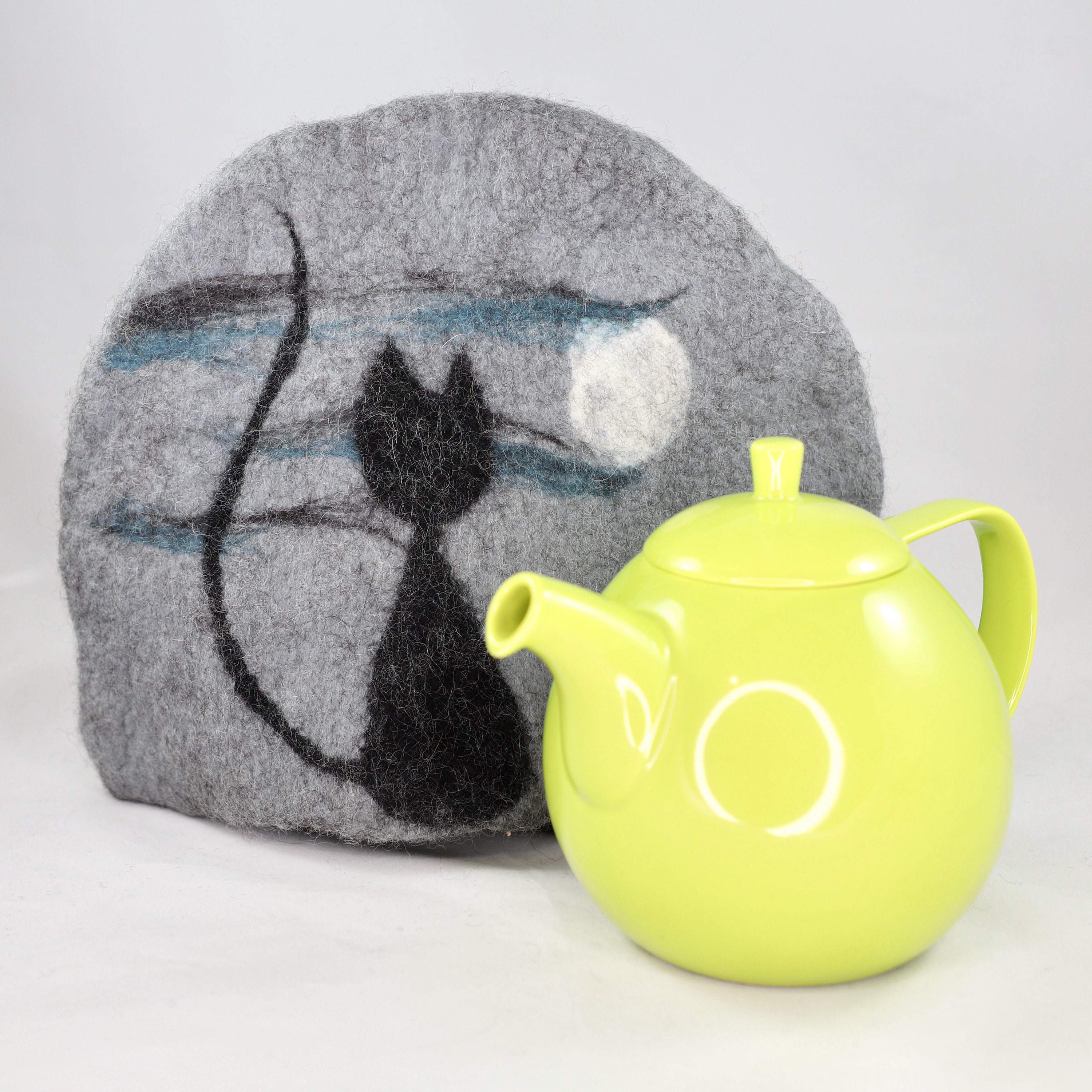 Cat Tea Cozy, French Press Cozy, Teapot Cozy, Cat Coffee Cozy, Felted ...