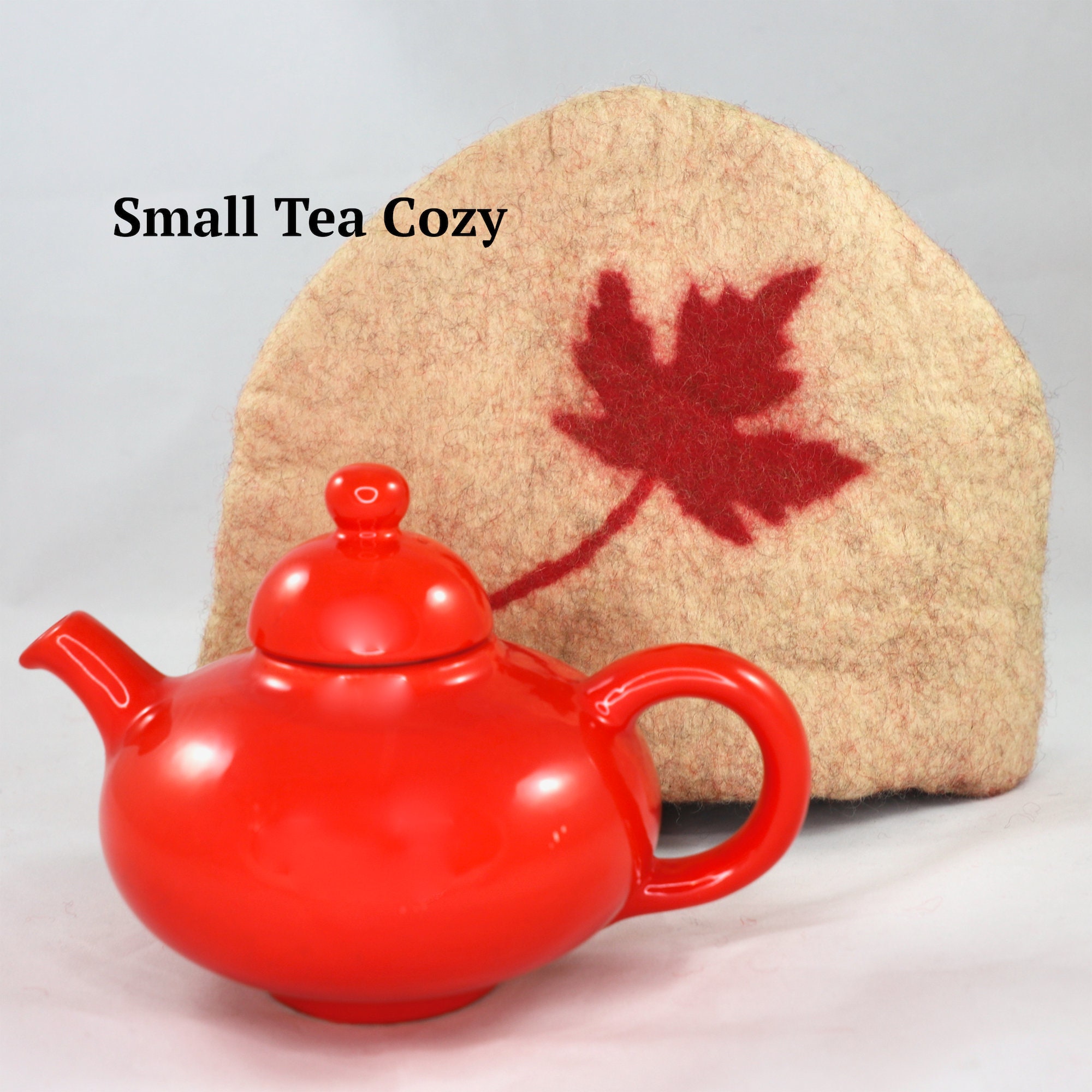 Maple Leaf Tea Cozy Canada Felted Tea Cosy Fall Decor Teapot | Etsy