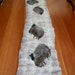 Sheep Table Runner, Felted Farm House Table Runner, 4 Ft Rustic Brown ...