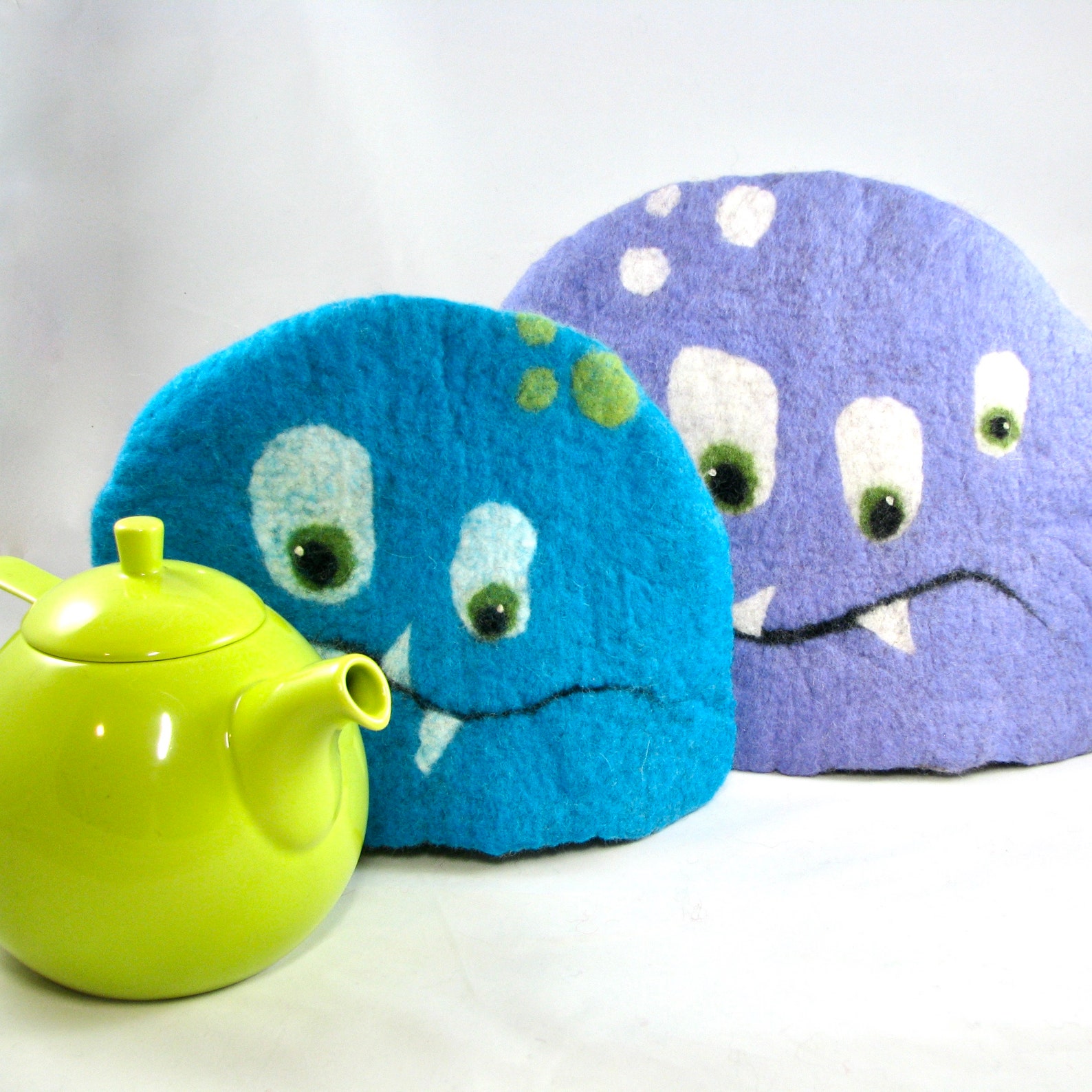 Monster Tea Cosy Felted Teapot Cozy Whimsical Goblin Tea | Etsy