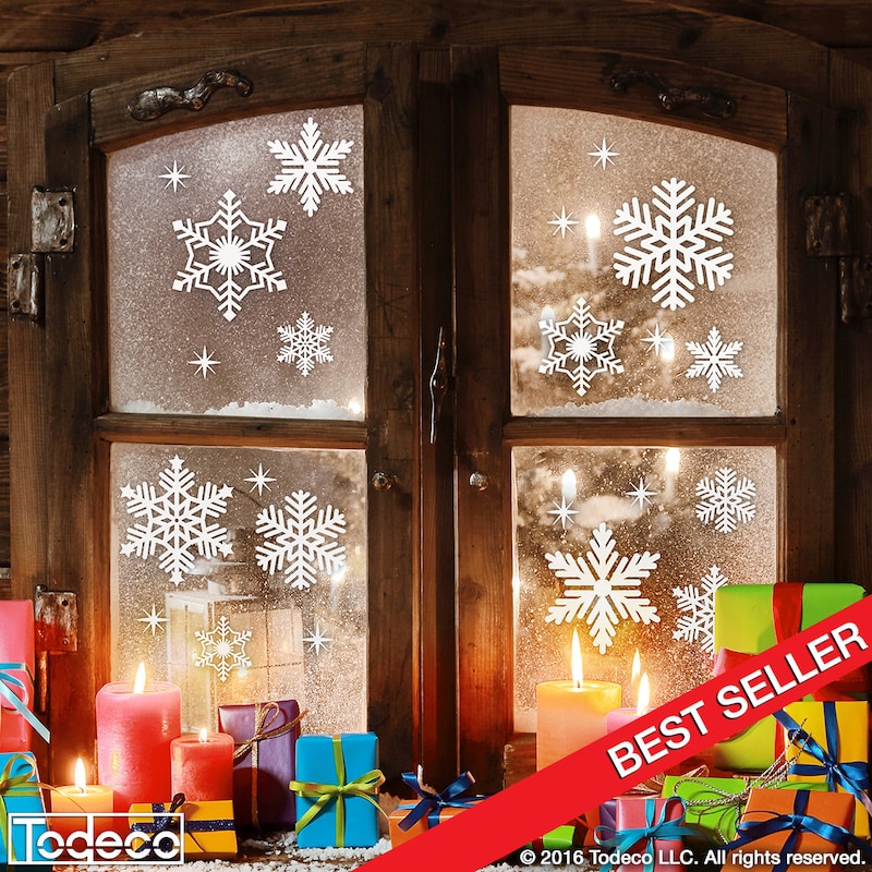 Christmas Window Clinges - Etsy