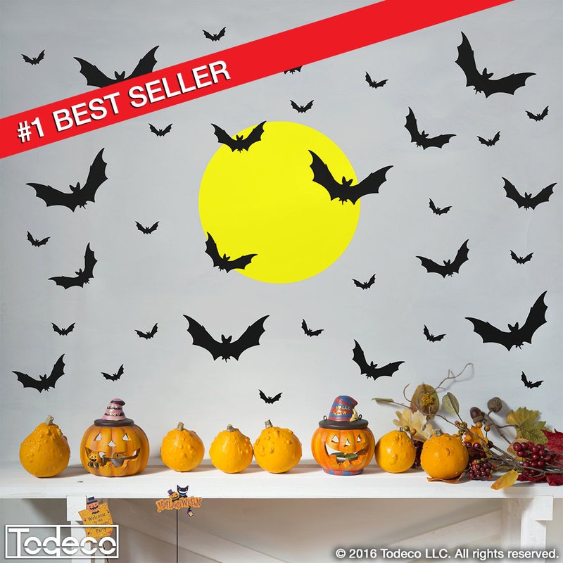 Halloween Wall Decals - Etsy