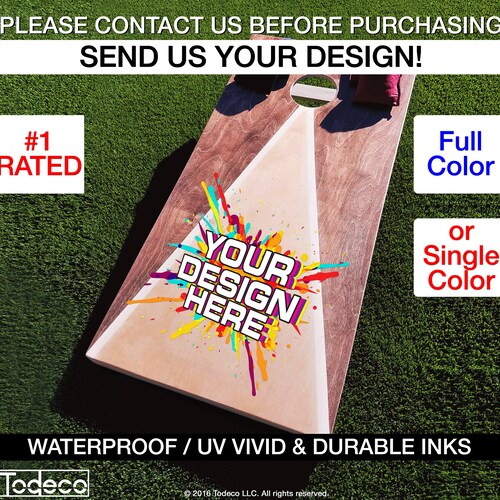 Cornhole Wrap Custom Design - Etsy