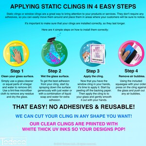 Custom Storefront Window Cling: Reusable Business Logo - Etsy