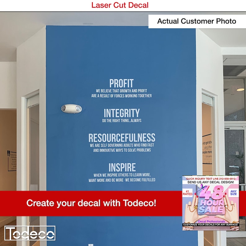 Custom Vinyl Decal Logo Wall Decal Custom Wall Decal Custom - Etsy