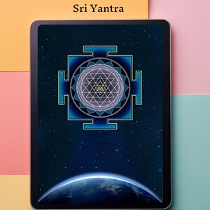 Sri Yantra iPad Digital Download: Sacred Geometry & Meditation Yoga Art ...