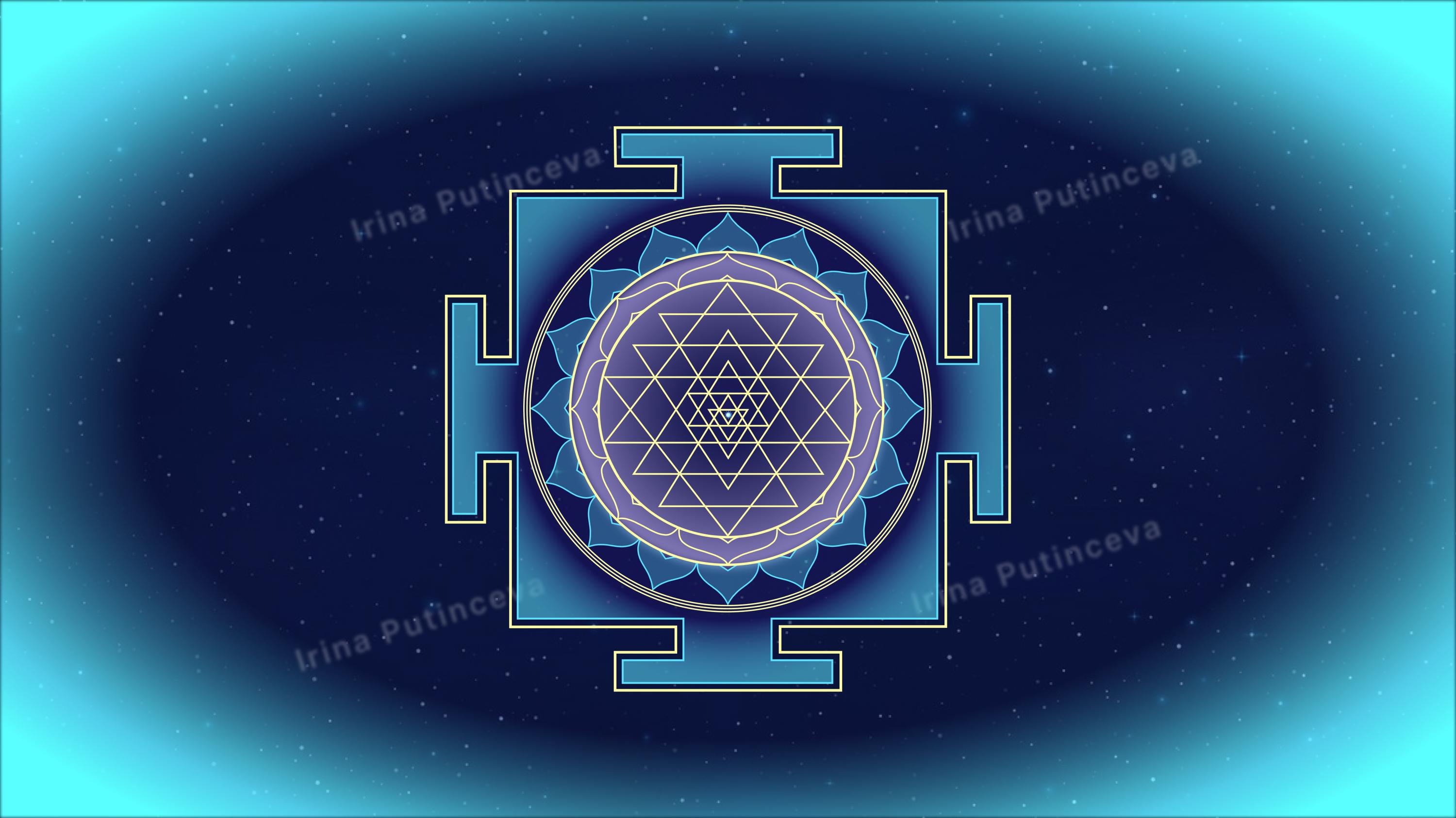 Sri Yantra Desktop Digital Download: Sacred Geometry & Meditation Yoga ...