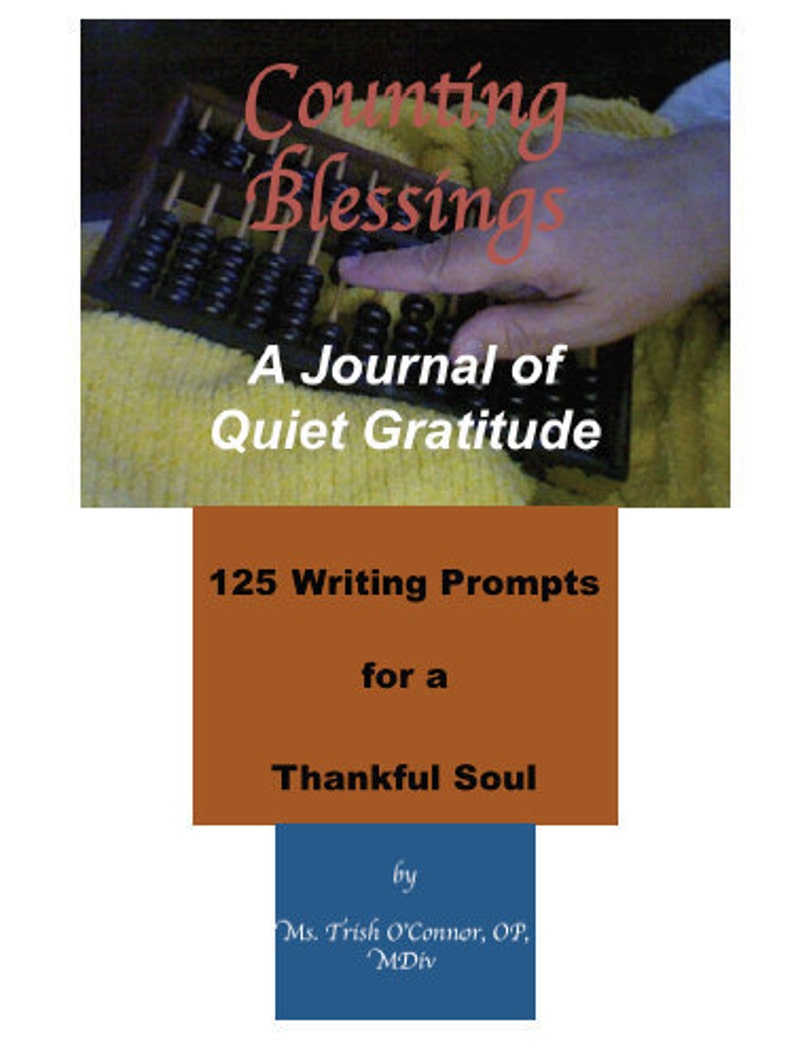 Counting Blessings Printable Lined Gratitude Journal With Spiritual ...
