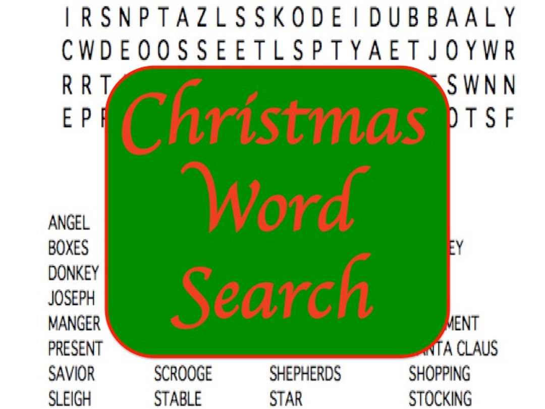 Religious Christmas Word Puzzles