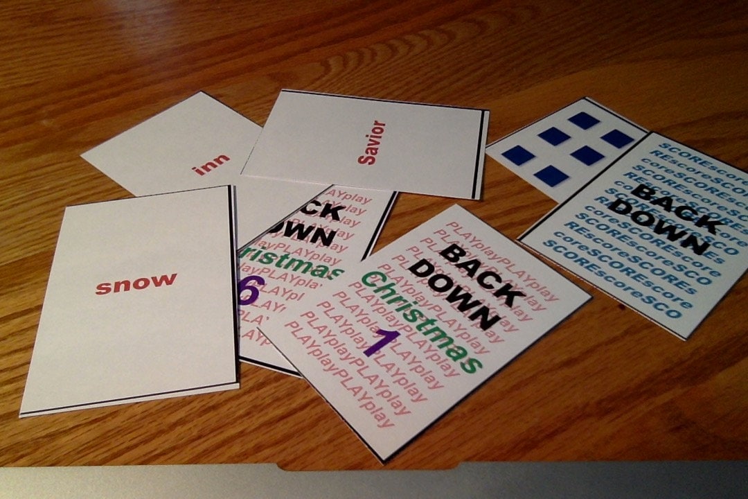 Printable Christmas Word Passing Game, 4 to 8 Players, Age 8 to Adult ...