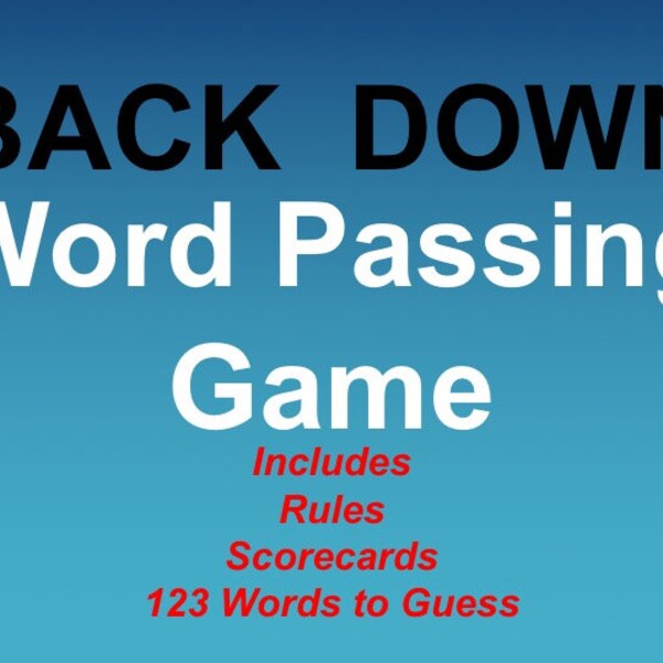 Guess Word Game - Etsy