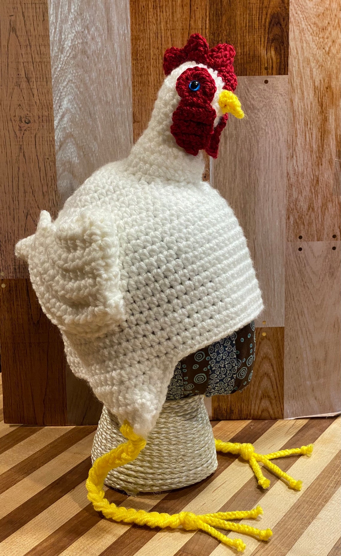 White Rooster Hat - Etsy