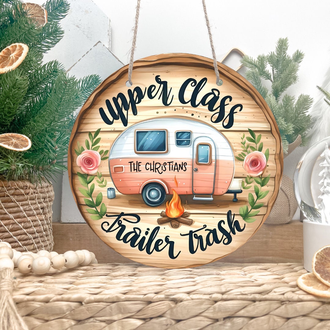 Camping Door Sign, Camping Gifts Personalized, Campsite Sign Gifts ...