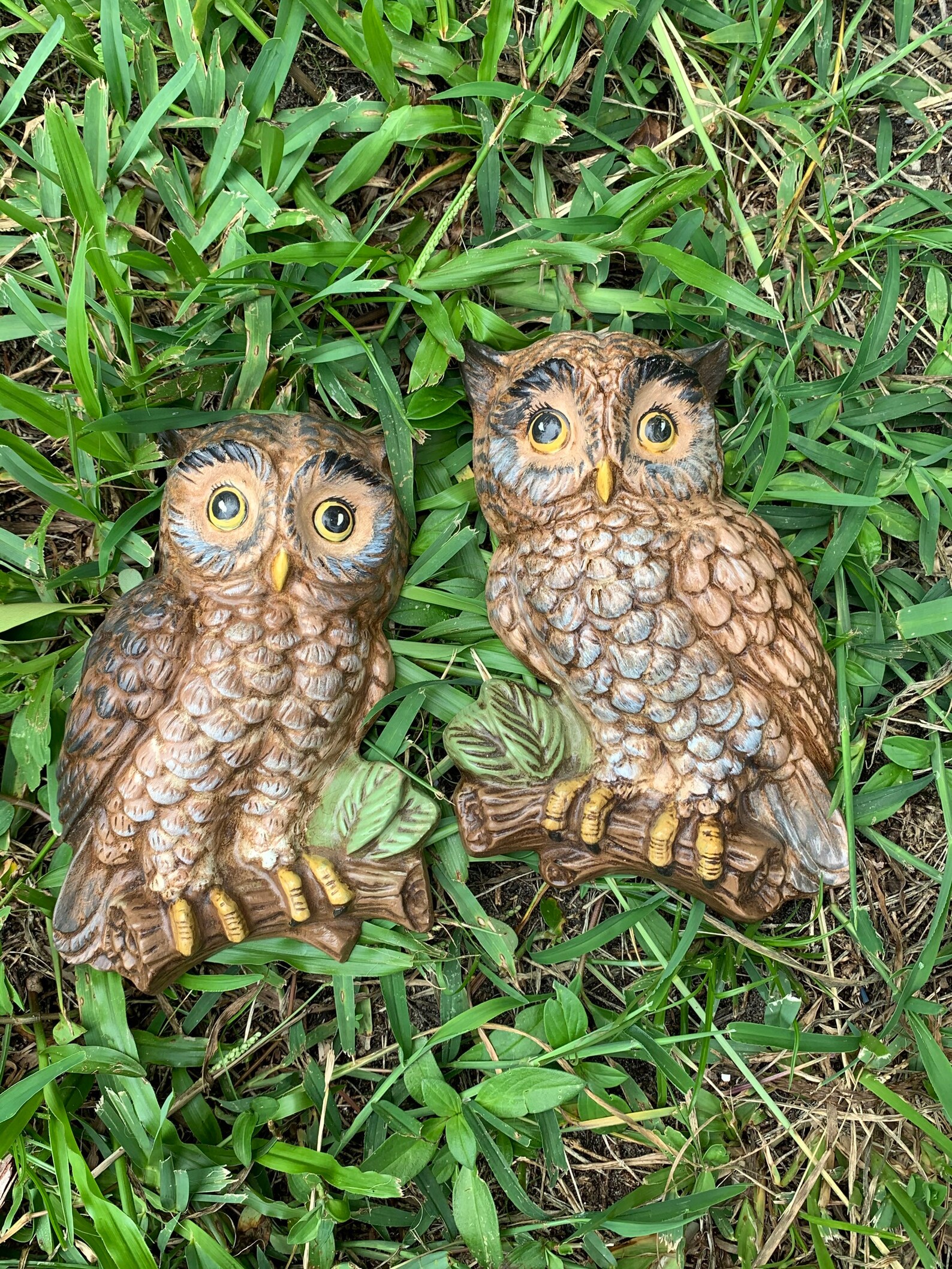 Vintage Owls Pair 2 of Hand Painted Vintage Owl Wall Dexor - Etsy