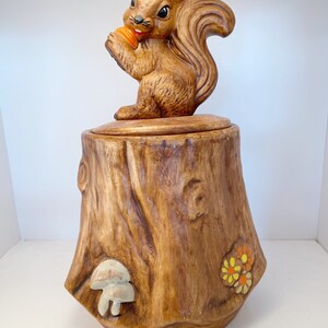 Vintage California Originals Squirrel Tree Stump and Mushroom Cookie ...