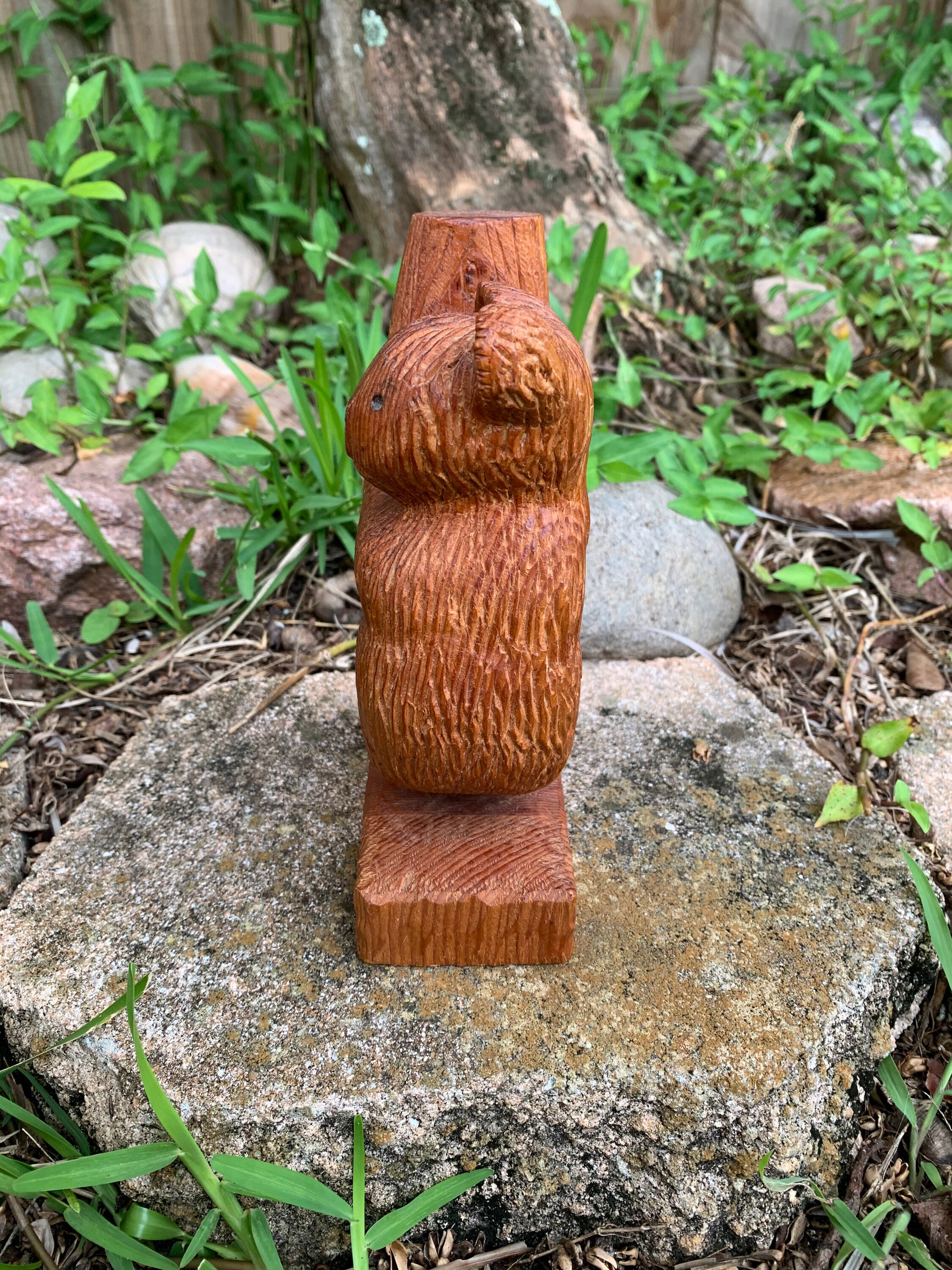 Vintage Hand Carved Koala Bear Folk Art Signed and Dated 1982 - Etsy