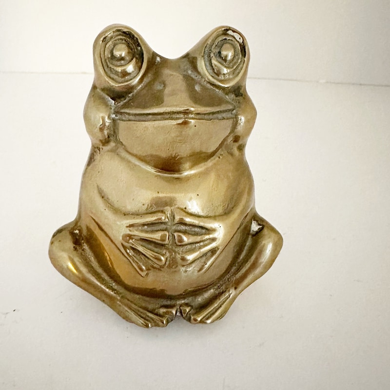 Brass Frog - Etsy