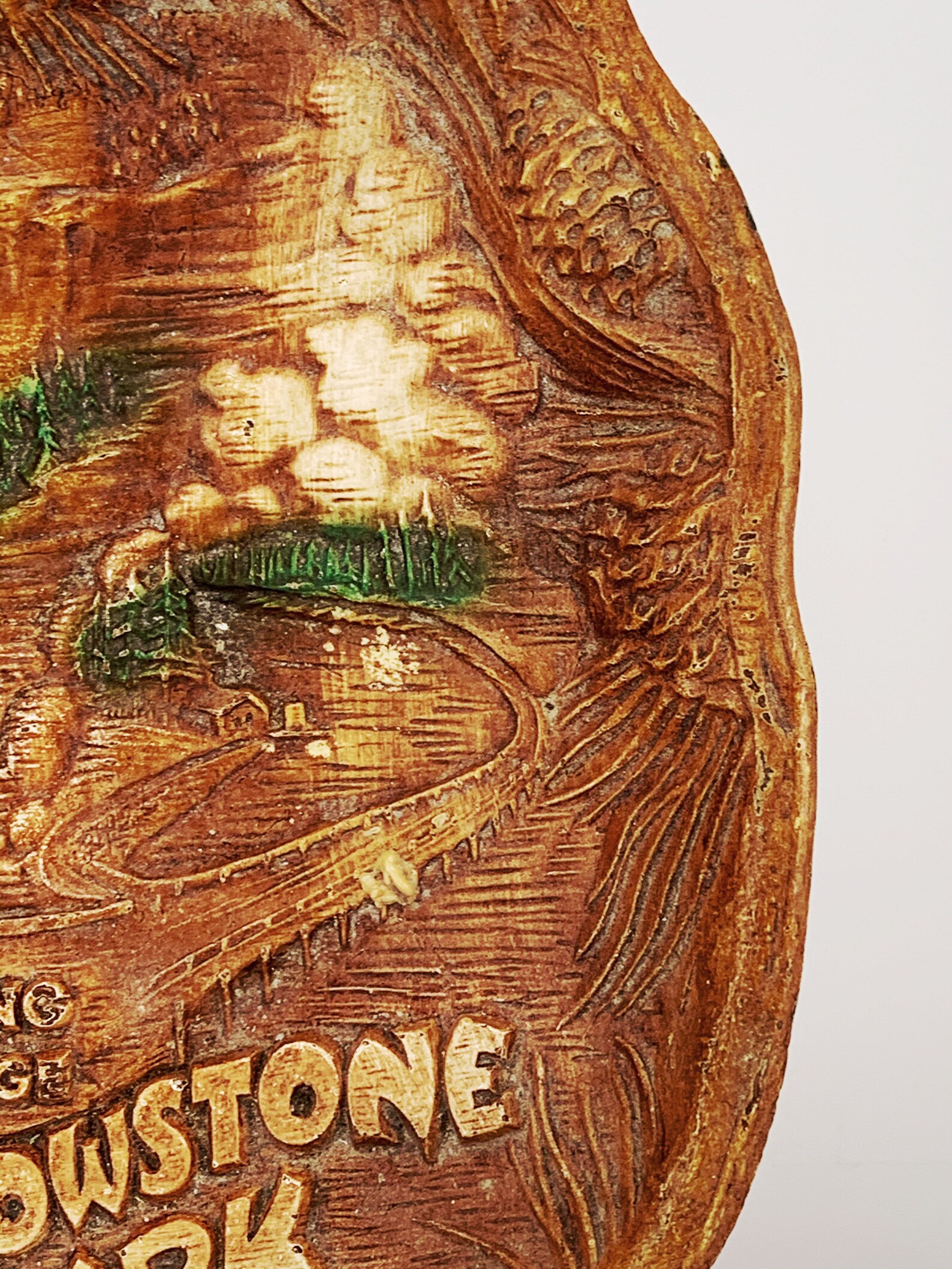 Vintage Yellowstone National Park Souvenir Resin Bowl or Wall - Etsy