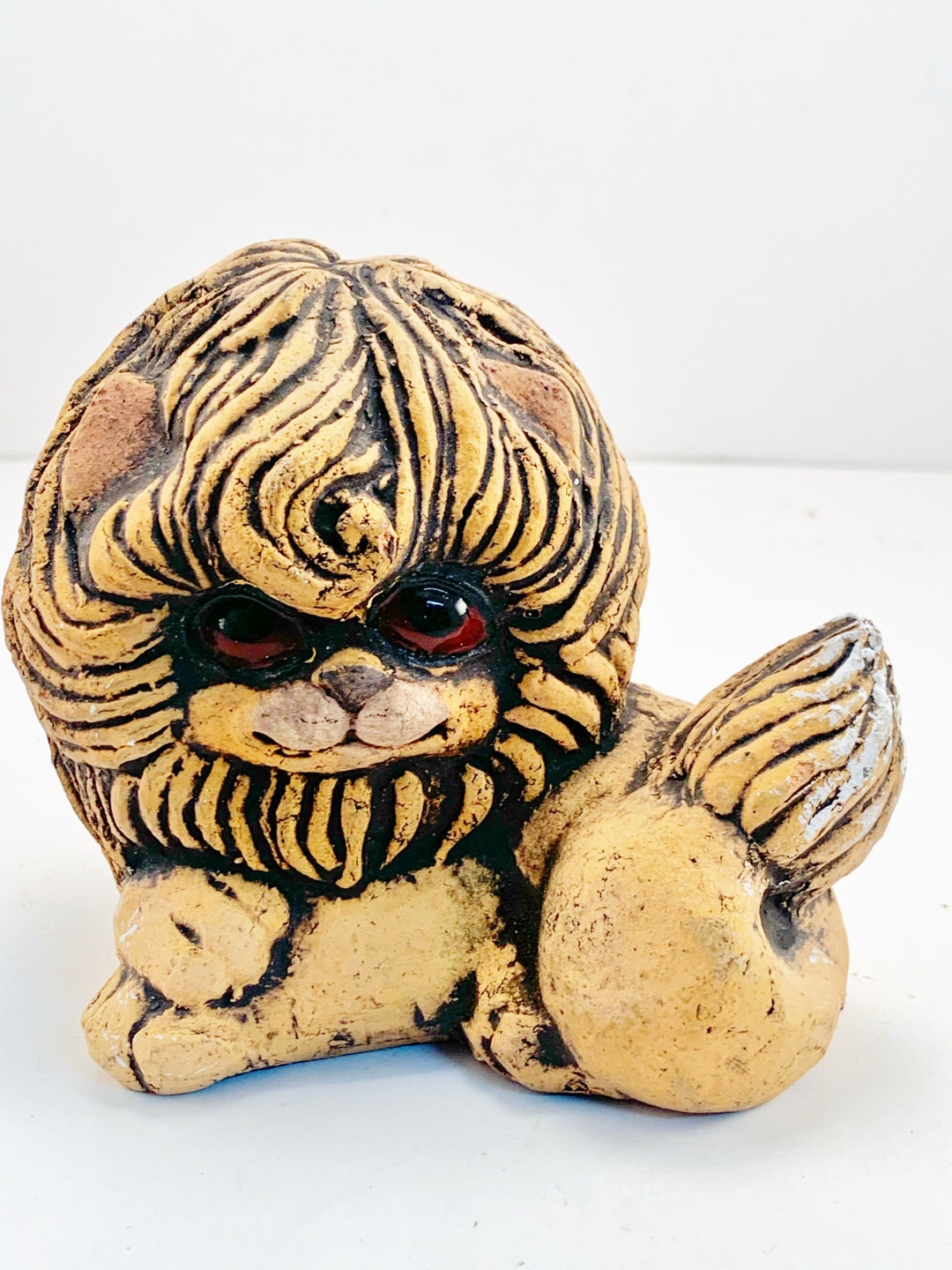 Vintage Dane Burr Mid Century Studio Pottery/ Ceramic Lion - Etsy