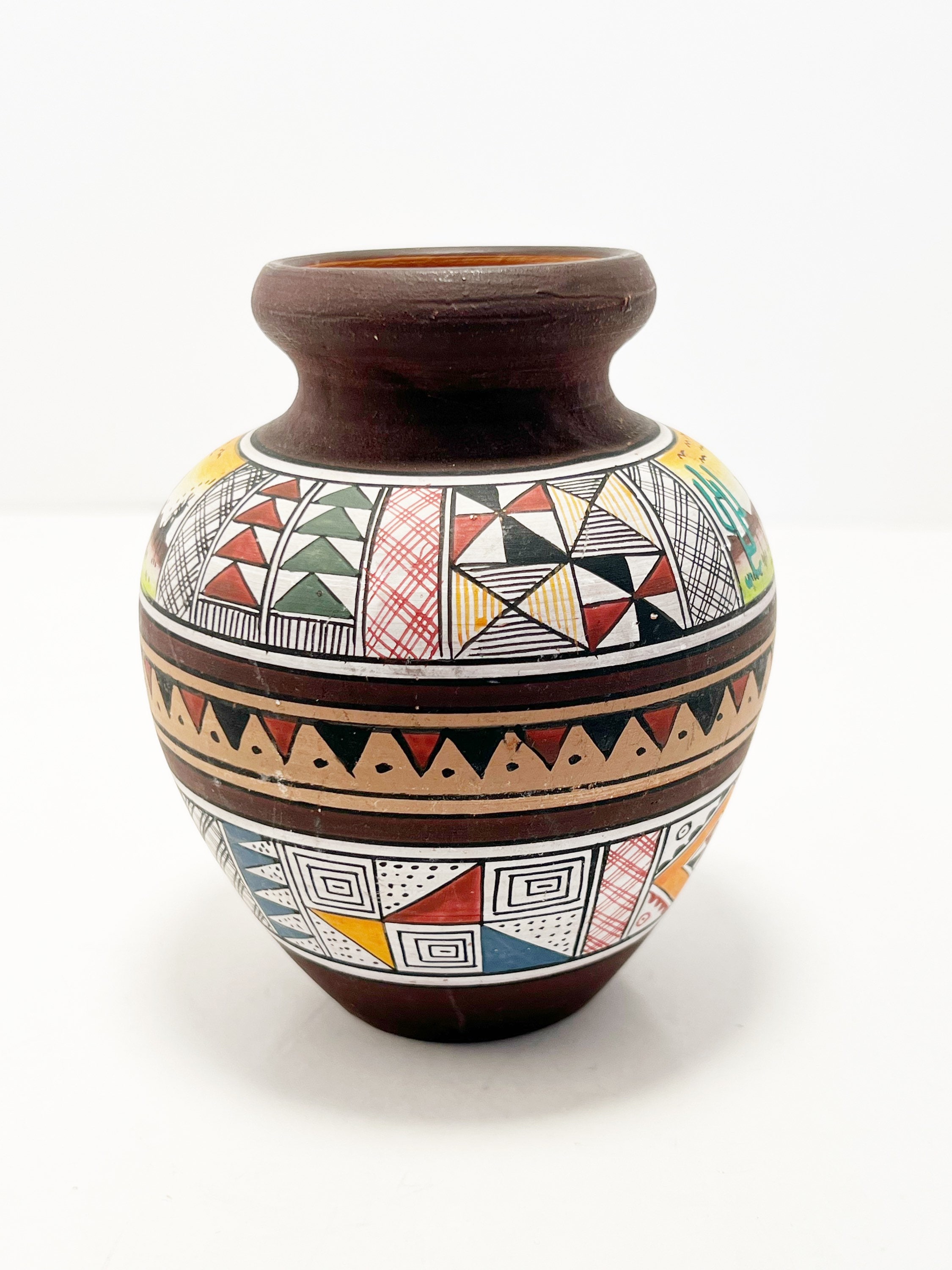 Vintage Handmade Peruvian Incan Pottery Vase - Etsy