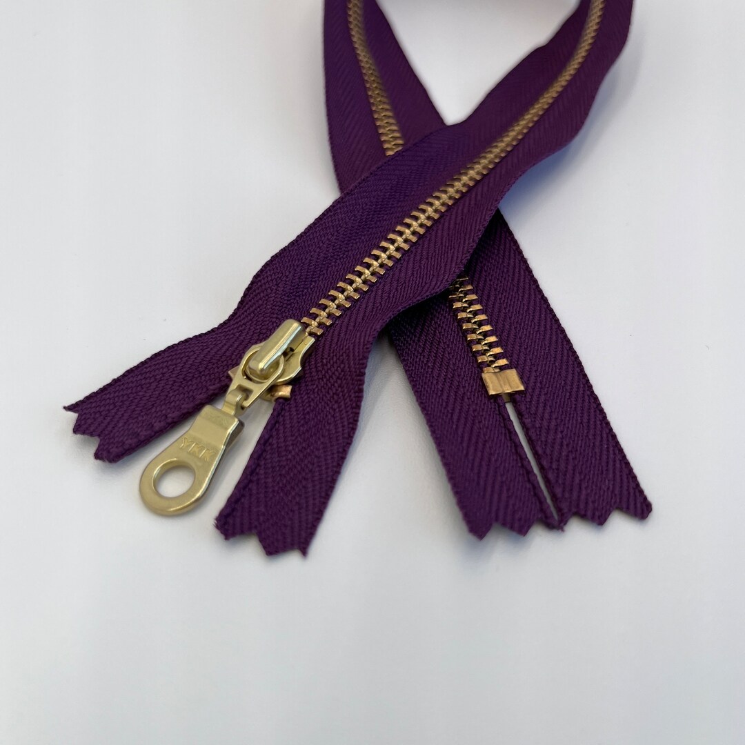 1pc Plum YKK Metal Gold Zipper Donut Pull 5 to - Etsy