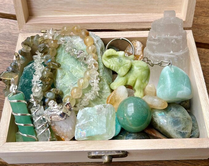 Luck & Prosperity Crystal Kit 5 Pcs Natural Crystal Tumbles - Etsy