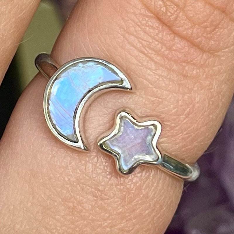 Moon Ring - Etsy
