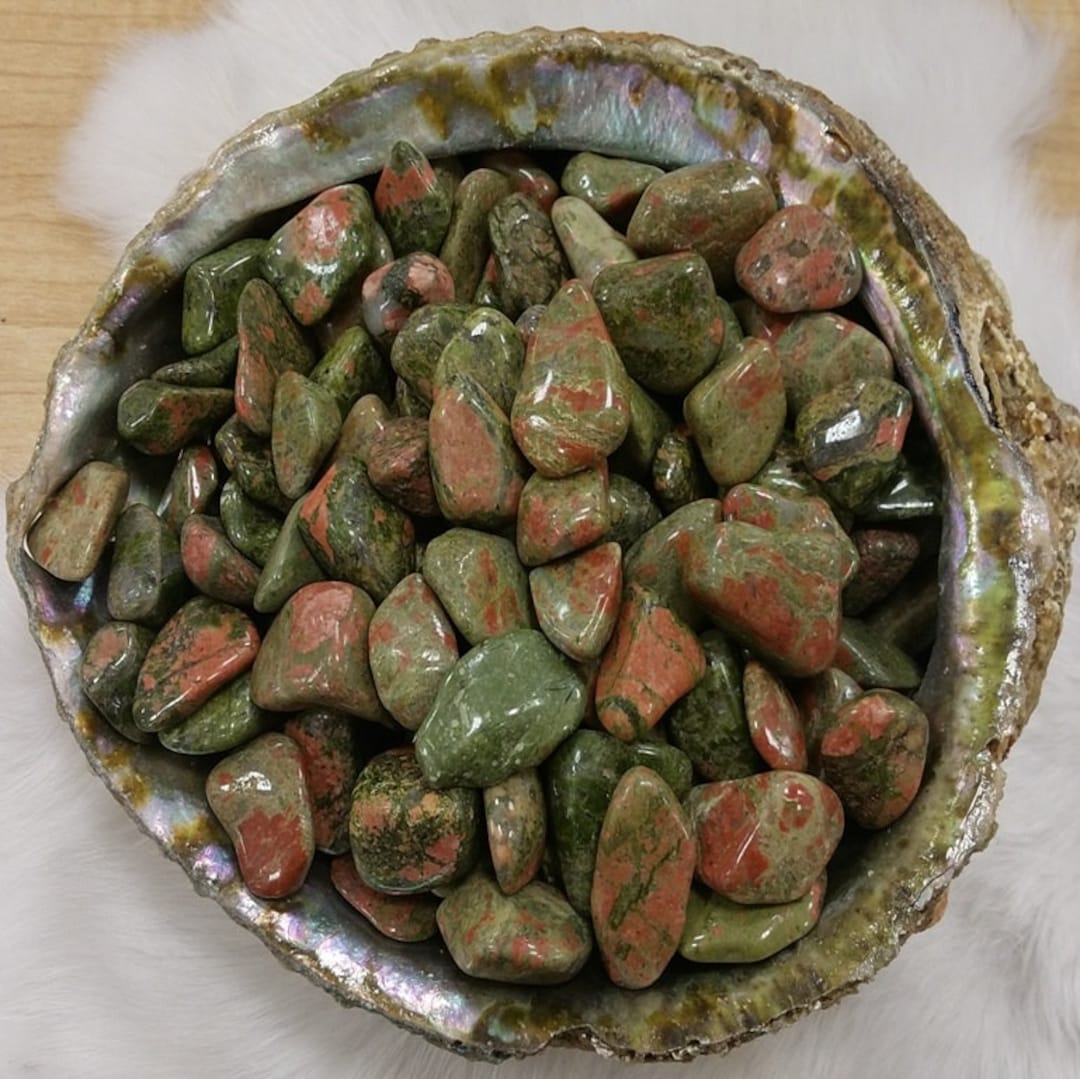 Unakite Tumbled Stone,one Unakite, Energy Stone, Meditation Stone ...