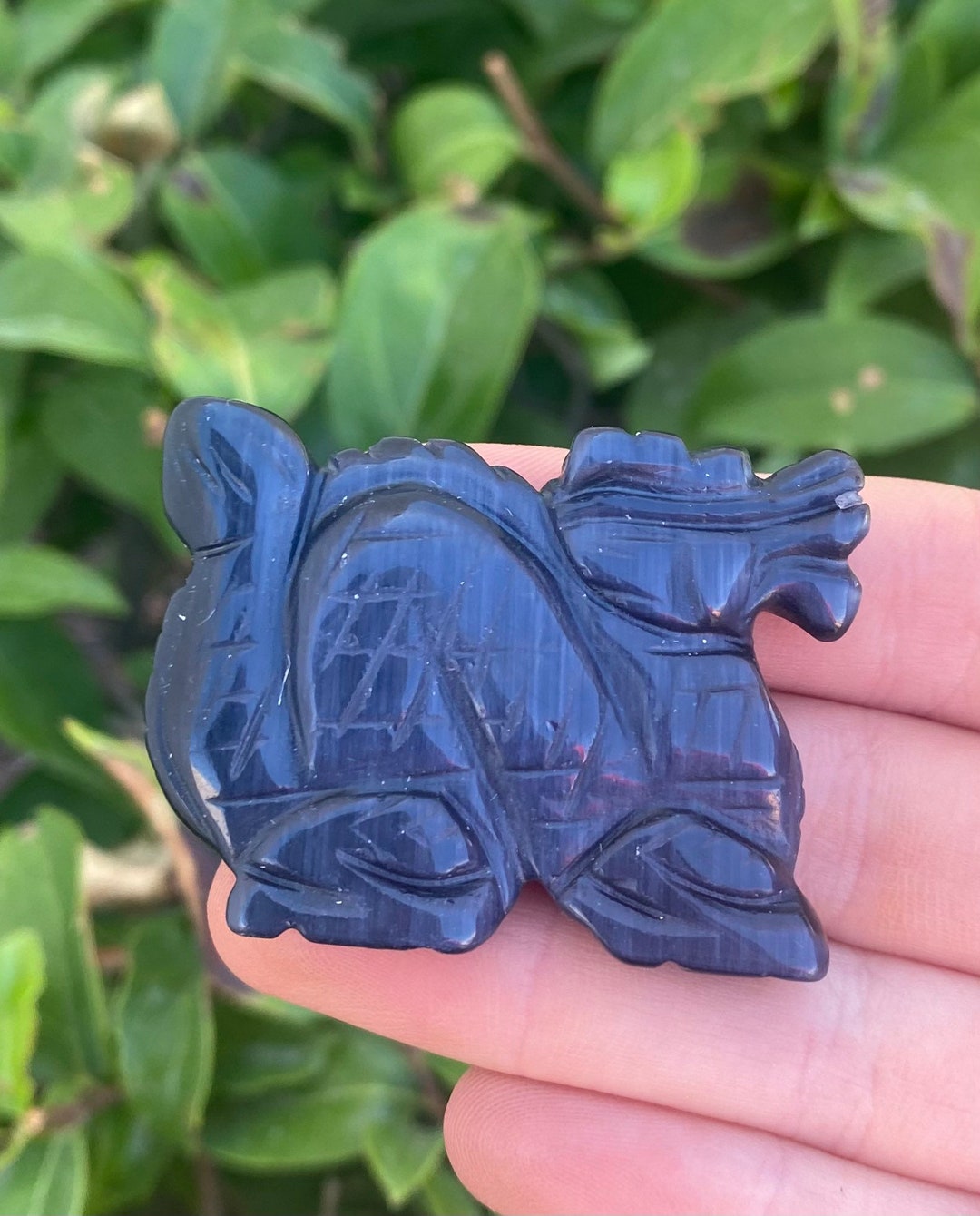 Black Cat Eye Dragon Carving, Cat Eye Dragon, Root Chakra, Stone Dragon ...